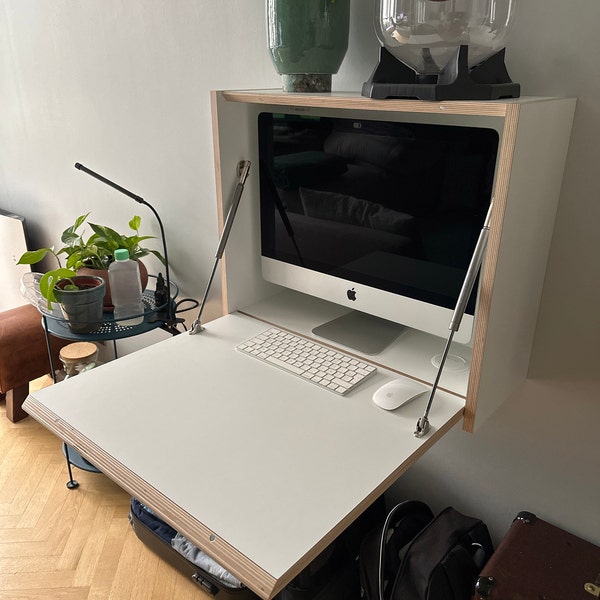 21.5” Monitor Desk• Office Desk Folding Desk Space Saving Desk ...