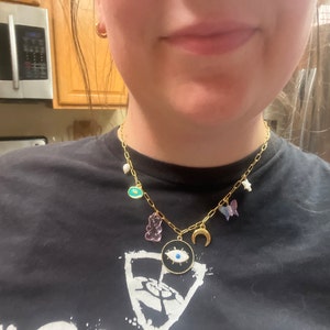 Red Chilli Pepper Bow Charm Necklace, Gold Custom Charm Necklace ...