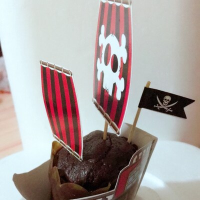 Pirate Treasure Chest Cupcake Wrapper instant Download - Etsy