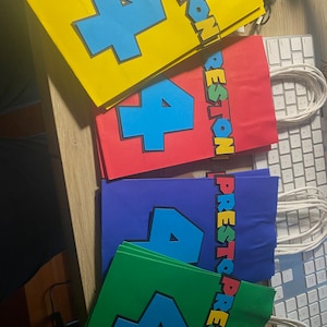 Mario Inspired Custom Name Tags - Etsy