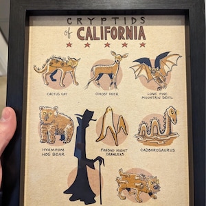 Famous Cryptids of Maryland Print - Etsy