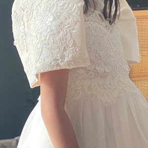 Modern Filipiniana Dress, Philippine Fabric, Formal Wear, Lace Overlay Design, for Mom, Filipino ...