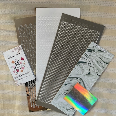 Cursive 6mm Deco Alphabet Script Letter Sticker Sheet Colorful ...