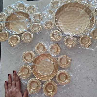 Lotus Decorative Urli Set Beautiful Handicrafted Bowl for Floating ...