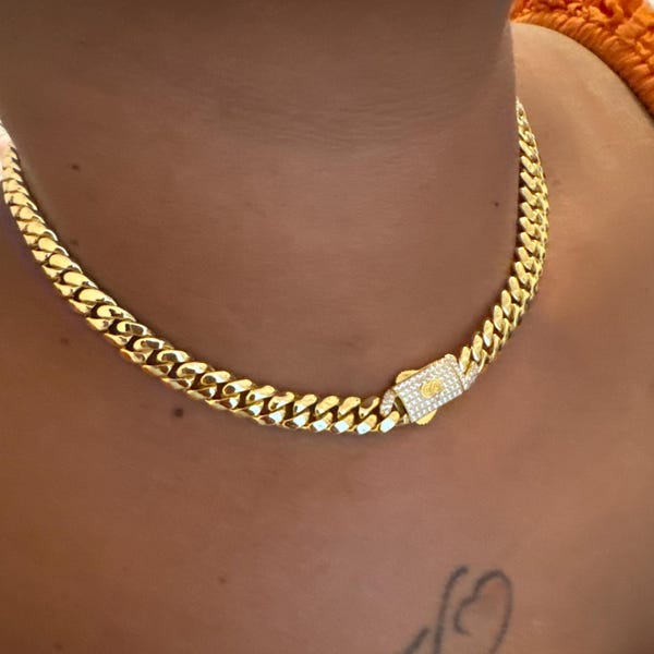 Elegant Monaco Set | Stainless Steel Chain | 14k Gold Plated Chain ...