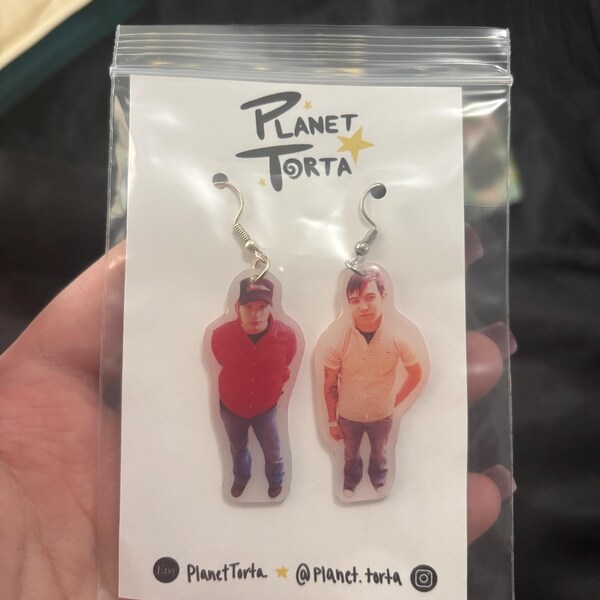 Pete Wentz Patrick Stump Earrings - Handmade Unique Gift - Fall Out Boy ...