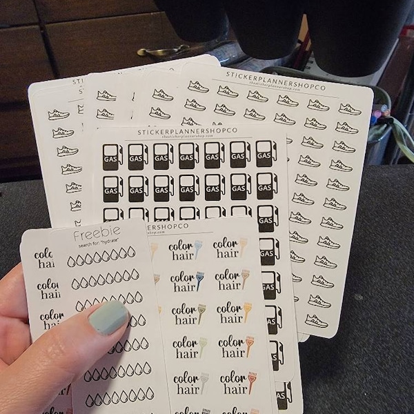 Make Your Own Custom Text Sticker Sheet Choose Different Words ...