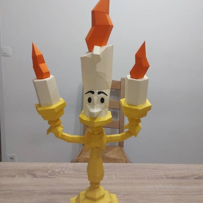 Papercraft Lumiere , DIY PDF, DXF, Low Poly, Origami, Pepakura, Paper ...