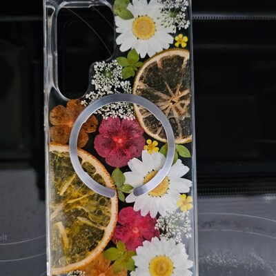 Pressed Flower Phone Case, Dried Flower Samsung Galaxy S24 S23 S22 ...