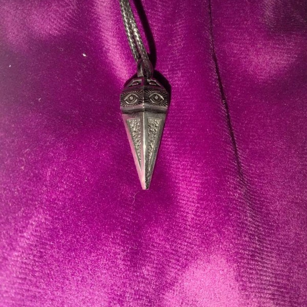 PENDULUM NECKLACE - Silver Plated Brass - 925 Sterling Silver - Bronze ...