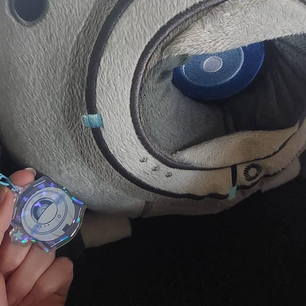 Portal 2 Glados Epoxy Glitter Keychain 2.5" Double Sided - Etsy