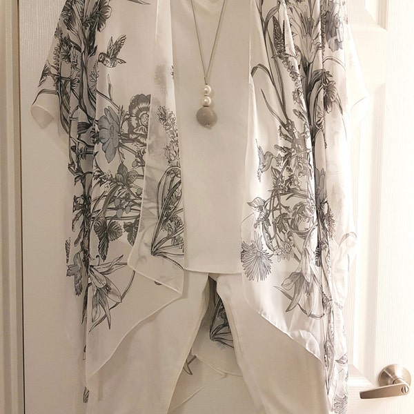 Bohemian Kimono: Navy and Rust Paisley Filigree Kimono Bathing Suit ...