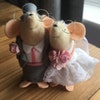 Wedding Cake Topper, Wedding Mice, Bride and Groom Mouse, Decoration ...