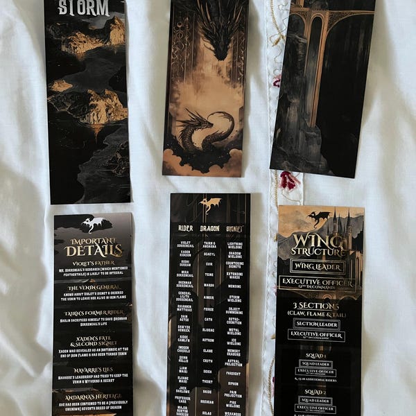 Empire of Storms & Tower of Dawn Tandem Reading Guide Bookmarks ...