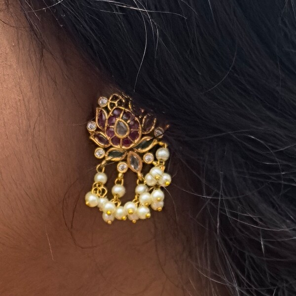 ANUGRAH COLLECTION -polki Jewelry Set - Color: Dark Green - Designer ...