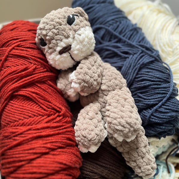 Reed the Otter Pup Crochet Pattern| LOW SEW Crochet Pattern|crochet ...