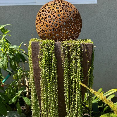Cosmic Harmony Spheres a Trio of Meticulously Handcrafted Rusty Metal ...