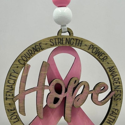 Double Layer Cancer Bundle Svg, Wall Hanging or Ornament Digital File ...