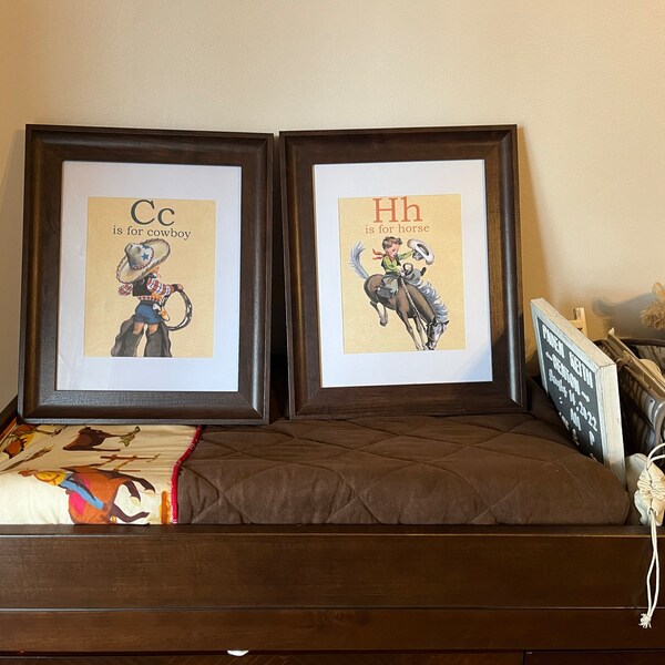 Vintage Retro A-Z ABC Alphabet Wall Poster - Etsy