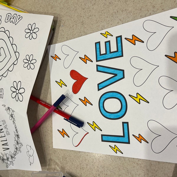 6 Printable Food Valentines Day Cards, Kids Valentines Day Cards, Food ...