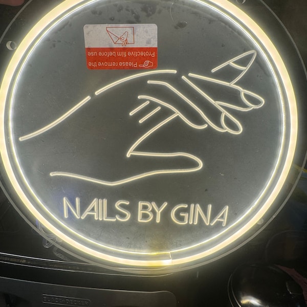 Nails Neon Sign,nails Salon LED Sign,usb Neon Light ,manicure Shop ...