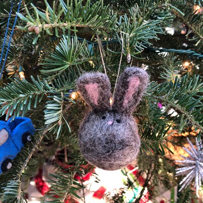 Mitten Garland, Felted Snowball and Mitten Christmas Garland, Neutral ...