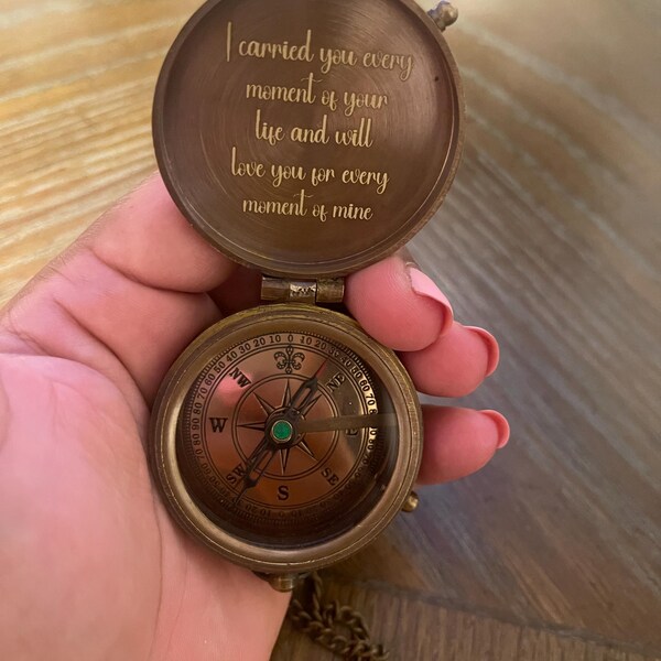 Baptism Compass, First Holy Communion Compass, Engraved Compass for ...