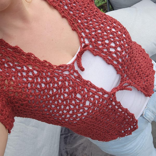 Crochet Top Pattern Sleeveless// Donna // Summer Crochet Pattern ...