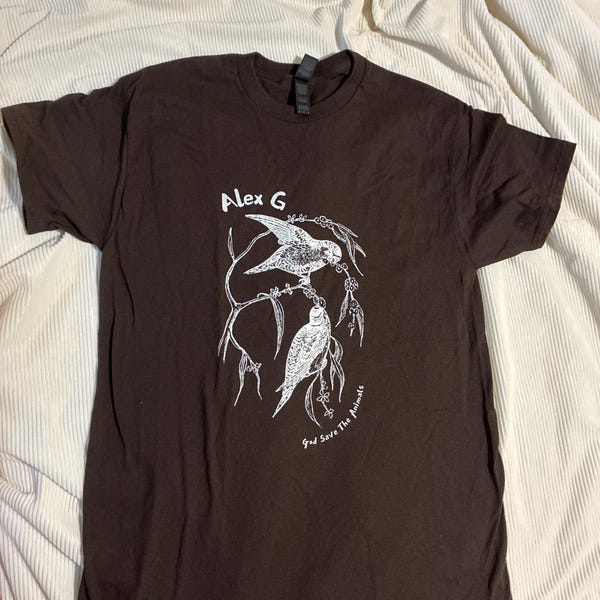 Alex G Shirt- God Save the Animals Birds- Alex G Merch- Minimalist Line ...