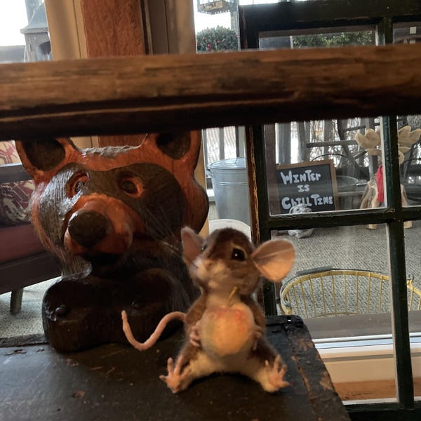 Needle Felted Mouse, Teddy Animals, Handmade, - Etsy