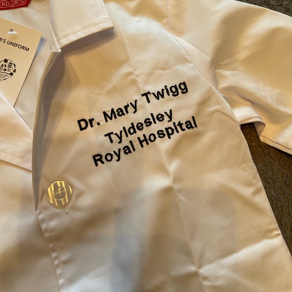 Personalized Customizable Embroidered Women's Lab Coat - Etsy