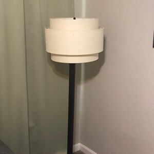 3-Tier 18 hardback lamp shade in off-white muslin fabric | Etsy