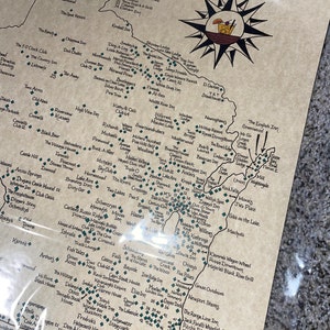 Wisconsin Supper Clubs Map REVISED 2023 - Etsy