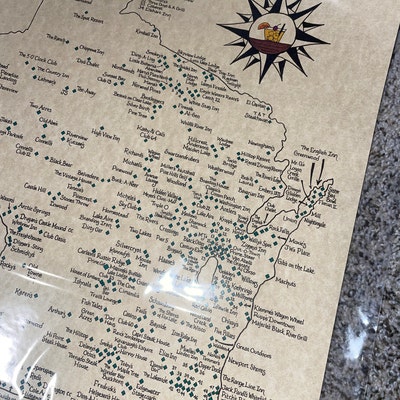 Wisconsin Supper Clubs Map REVISED 2023 - Etsy