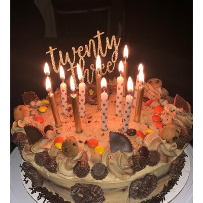 Twenty Three Cake Topper / 23 Cake Topper / 23rd Birthday / Twenty ...