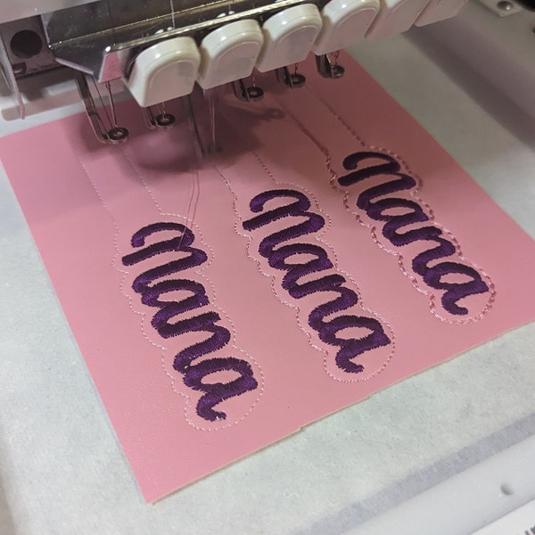 Pencil Blank Snap Tab Design in the Hoop Embroidery Embroider Keychain ...