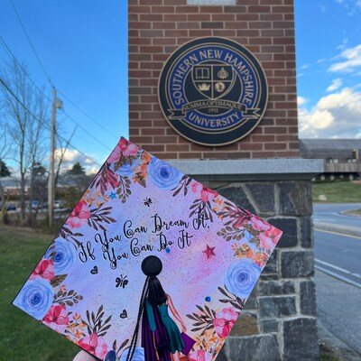 Personalized Graduation Cap Topper Motivational Quote Grad - Etsy