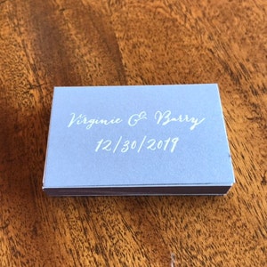 The Perfect Match Personalized Matches Wedding Matches Custom Matchbox ...