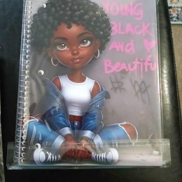 SCHOOL NOTEBOOK - Young Black Beautiful; Notebook; School; Journals ...