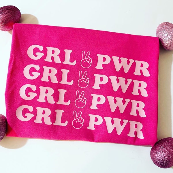 Girl Power With Peace Sign Svg Dxf Eps Png Jpg Pdf - Graphic Tee Svg ...