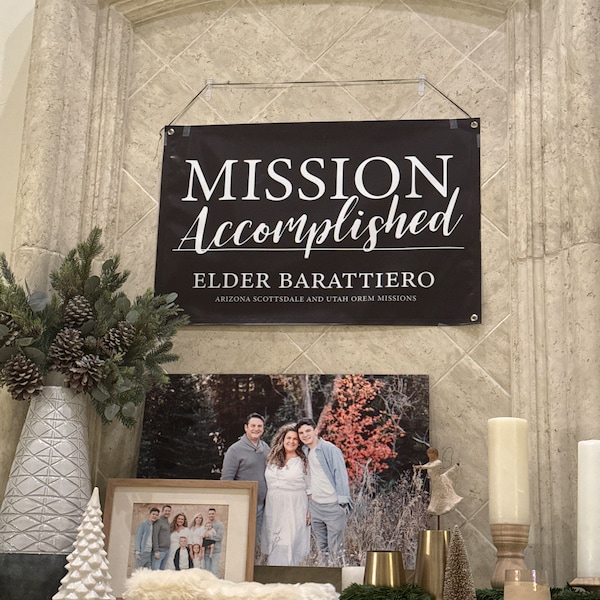 Personalized Return Missionary Banner: Welcome Home Celebration - Etsy