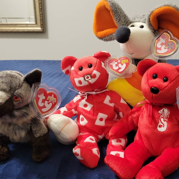 Ty Beanie Baby “howl” the Wolf! (7 Inch) - Etsy