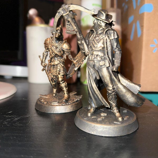 Corrupted Dwarf 3D Printed Resin Miniature 4K Statue, Hand-painted ...