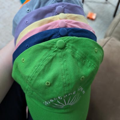 Beach Wave Hat, Embroidered Baseball Cap, Bachelorette Party Hats, Navy ...