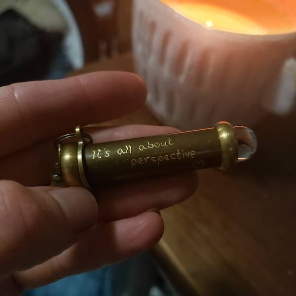 Mini Teleidoscope, Small Brass Teleidoscope, Gold Color Teleidosocpe ...