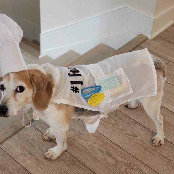 DOG COSTUME, "chef Apron", Dog Costume, Halloween for Pets, - Etsy
