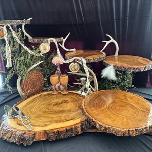 July Full Moon Plaque Buck Moon, Mead Moon XL Wood Slice Holiday ...