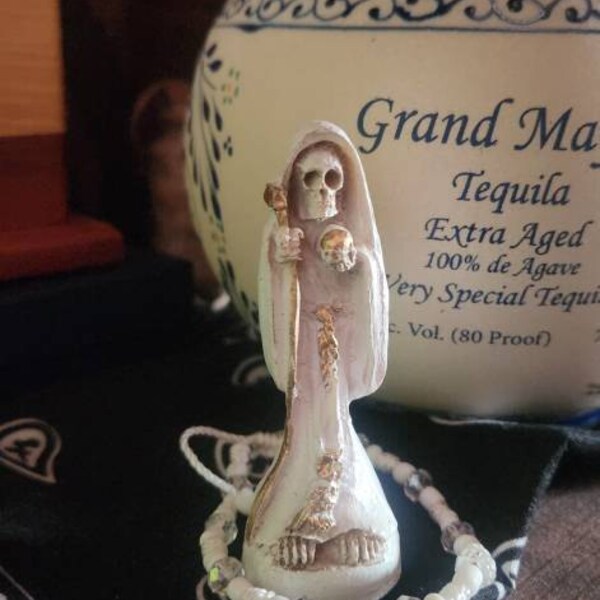 Red Santa Muerte Rosary - Etsy