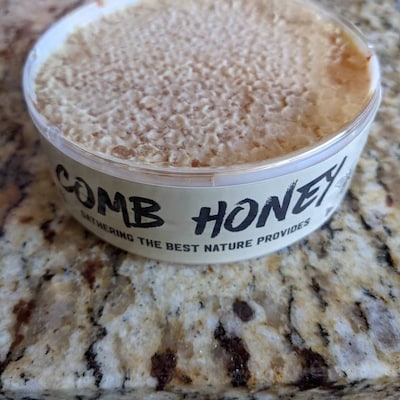 Pure Raw Comb Honey Wildflower, Ross Round Comb Honey - Etsy