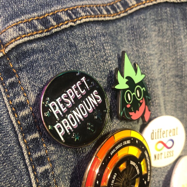 LGBT Pride Pins / Cup of Queer Pride / Discreet LGBT Flag Buttons - Etsy